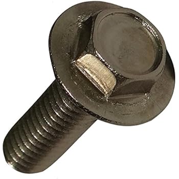 10pcs M8 Boulon à bride Vis à Tête Hexagonale avec Flange en Acier ...