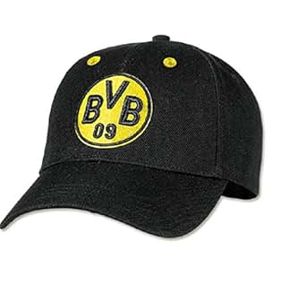 BVB Borussia Dortmund Emblem BVB Cap - Black - One size: Amazon.co.uk ...