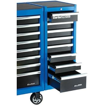 CLARKE TOOL BOX 8 DRAWER SIDE EXTENSION LOCKER RED: Amazon.co.uk: DIY ...