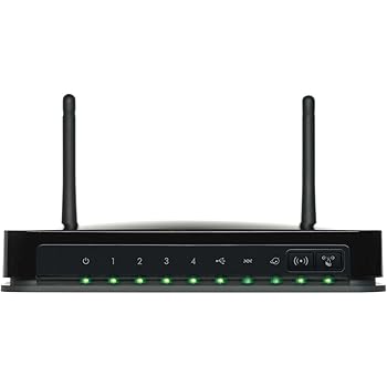 Netgear DGN2200 Modem Router, Wi-Fi N300 Mbps, ADSL2+, 4 Porte Fast ...
