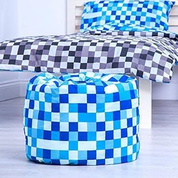 Minecraft Build Cube Shaped Cushion Pillow Bean Bag, Cotton, Green, 40 ...