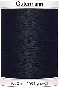 Gutermann Sew-All Thread, Polyester, Black, 1000 m : Amazon.co.uk: Home ...