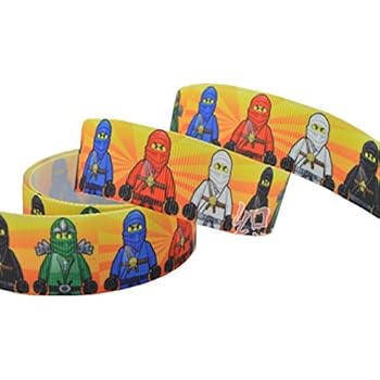 2m x 22mm LEGO GROSGRAIN RIBBON FOR CAKE'S BIRTHDAY CAKES GIFT WRAP ...