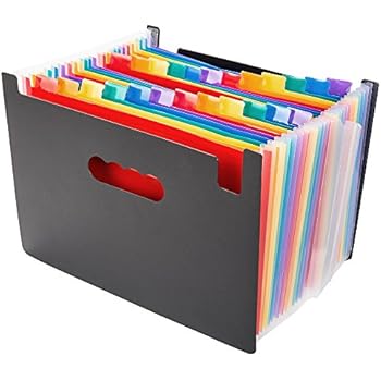24 Pockets Expanding File Organiser Folder A4 Documents Paper Foolscap ...