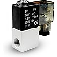 HOSEMART 2/2 Way 1/4" Inch Direct Acting Control Element Solenoid Valve (Coil 220V AC) : Amazon ...
