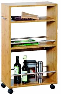 Kesper 24755 Nischenregal, Bambus, Maße: 50 x 24 x 83.5 cm: Amazon.de ...