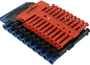 NEW - 100 x RAW PLUG SET - ASSORTED PACK WALL RAW PLUGS - 3 COMMON ...