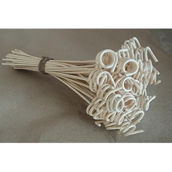 Pure Source India Rattan and Wicker Spiral Reed Sticks, 6-inch ...