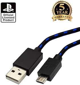PS4 Controller Charger Cable - Official Sony PlayStation 4m gold plated ...
