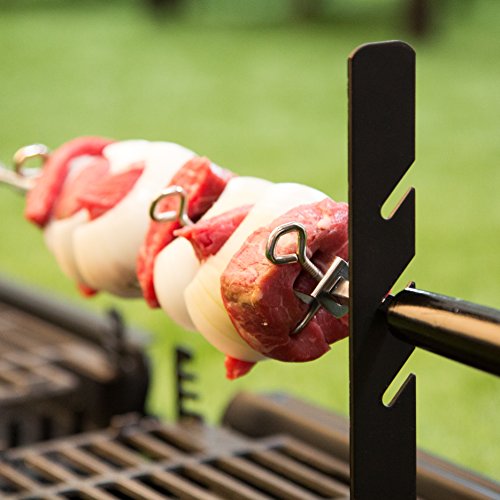 Bruzzzler Rotisserie Set with Battery-Operated Motor Spit Grill ...