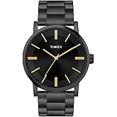 Buy TIMEX Men Stainless Steel Black Round Analog Dial Watch- Tw000R459 ...
