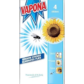 New Vapona Fly Killer Trap Window Sticker Original Sunflower Catcher ...