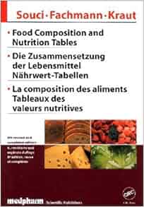 Amazon.fr - La Composition des Aliments, Tableaux des Valeurs ...