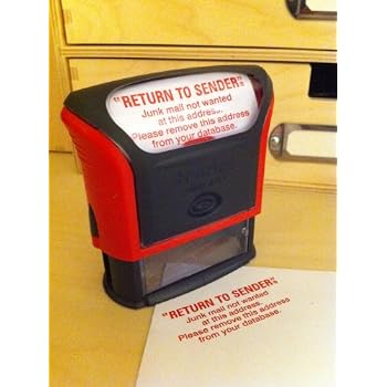 Return to Sender Rubber Stamp: Amazon.co.uk: Office Products