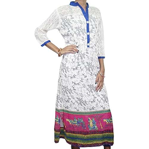 Bohemian Designer Kurti: Boho Chic Festive Fashion Summer Style Kurti Tunic