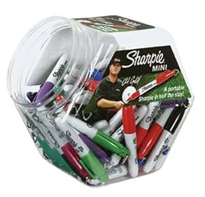 Sharpie Mini Permanent Marker Assorted Colours - Cannister of 72 ...
