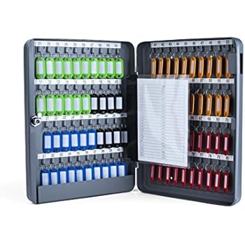 PAVO 8033911 High Security Key Cabinet for 50 Keys: Amazon.co.uk ...
