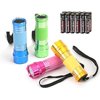 EverBrite 18 Pack LED Flashlight Mini Torch, Small Keyring Torches ...