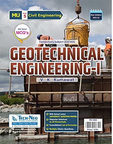Amazon.in: Buy Geotechnical Engineering-I (Includes Typical MCQ's) For MU Sem 5 Civil Course ...