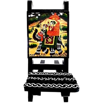 Royal Rajasthani Rajwadi Folding Wooden Chair With Jute Seat Low ...