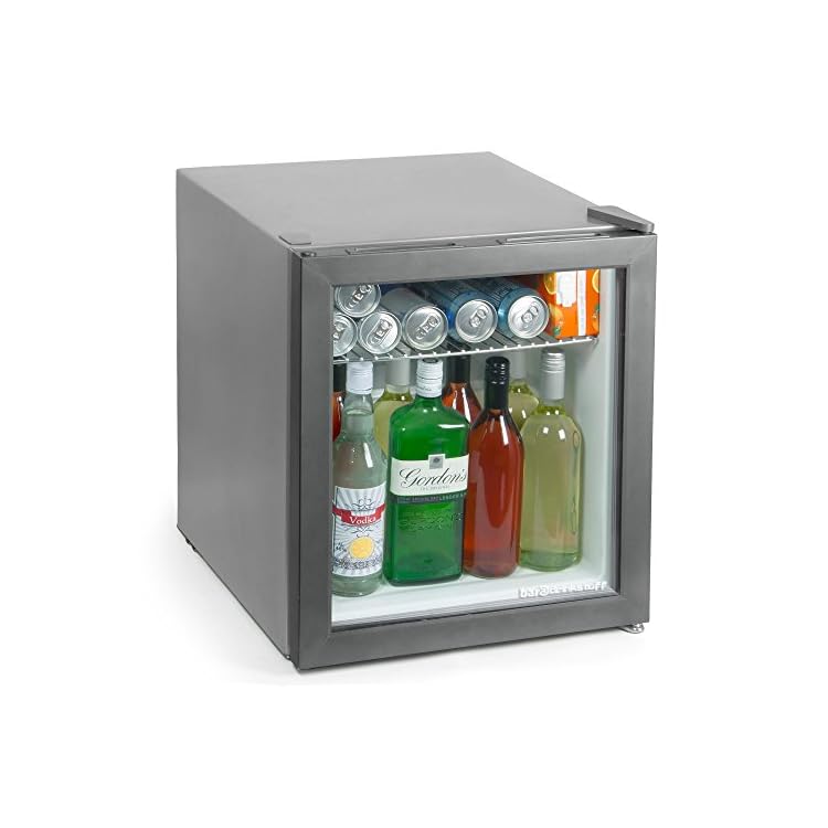 bar@drinkstuff Frostbite Mini Fridge Silver – 49ltr Compact ...