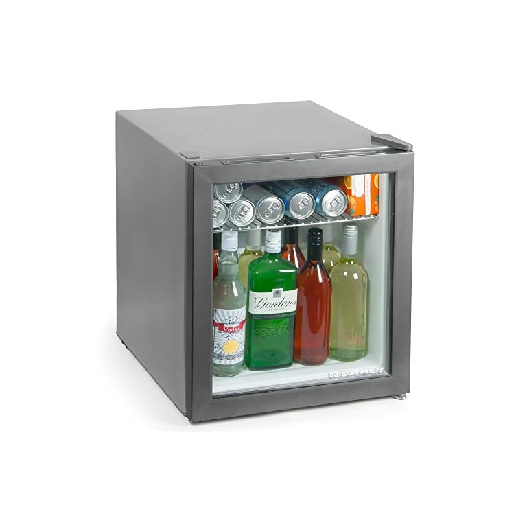 bar@drinkstuff Frostbite Mini Fridge Silver – 49ltr Compact ...
