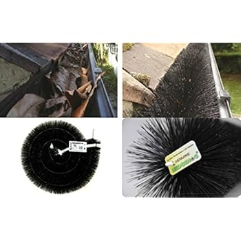 Hedgehog Gutter Brush Leaf Guard Leaf Filter Black 4m Length: Amazon.co ...