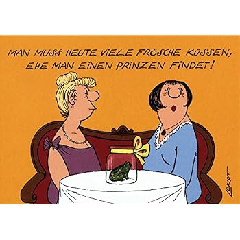 Postkarte A6 • 014 ''Männer & Frauen'' von Inkognito • Künstler: LORIOT ...