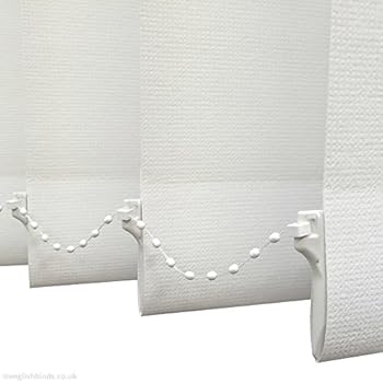 White Bottom Chain for 89mm/3.5" Vertical Blinds - 900 clips: Amazon.co ...