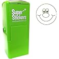 SuperStickers Smiley Face Pre-Inked Stamper in Green, 28mm : Amazon.co ...