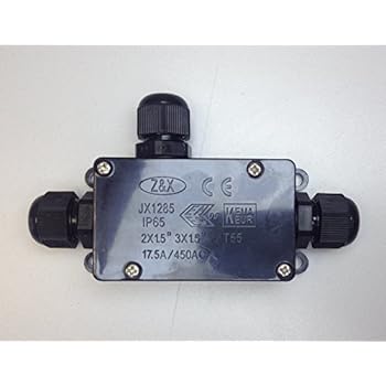 3 WAY CABLE CONNECTOR JUNCTION BOX - OUTDOOR - WATERPROOF IP65 ...