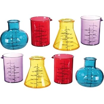 8 X CHEMISTRY SHOOTER GLASS LAB STYLE PARTY BAR ACCESSORY SHOT GLASSES ...