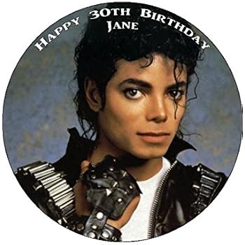 7.5 Michael Jackson Edible Icing Birthday Cake Topper: Amazon.co.uk ...