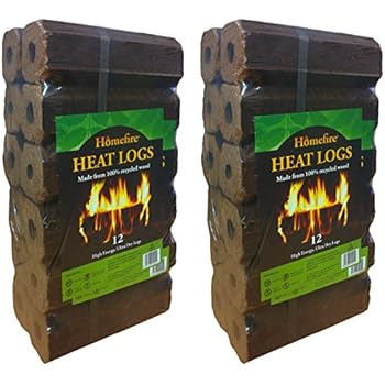 Flamefast Instant Light Smokeless Fire Logs - Case of 12 Logs: Amazon ...