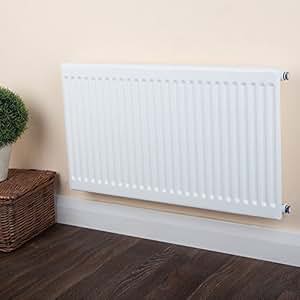 Brooklyn Round Top Radiator - Vertical Single - Type 10 - White ...