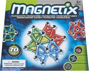 Mega Bloks - Jeu de construction - 70 pièces Magnetix Translucent ...