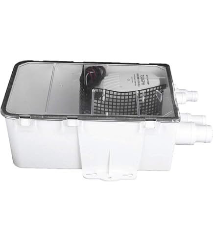 RV Shower Drain System Rule Shower Drain Box With 800 GPH Pump - 24V ...