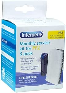 Interpet Monthly Service Kit for Interpet PF2 Aquarium Power Filter ...