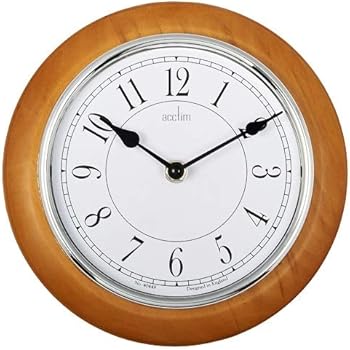 SEIKO QXR303Z Radio Controlled Wooden Wall Clock: Amazon.co.uk: Kitchen ...