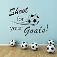 Football Stickers, “Shoot for Your Goals” Wall Stickers for Boys ...