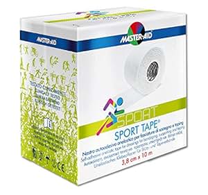 SPORT TAPE®, Klebepflaster, weiß (3,8cm x 10m) MASTER AID - 1 Stück ...