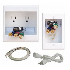 PowerBridge TWO-PRO-6 Dual Power Outlet Professional Grade Recessed In ...