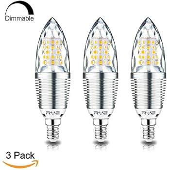 HzSane E14 LED Candle Bulbs 12W, 100W Incandescent Bulbs Equivalent, 3500K Warm White Candelabra ...
