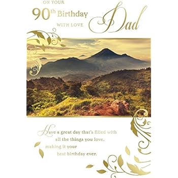 Dad 90th Birthday, Birthday Card: Amazon.co.uk: Kitchen & Home