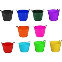 40L 40 Litre Large Robust Flexi Tubs - Set of 5 - Mixed Assorted ...