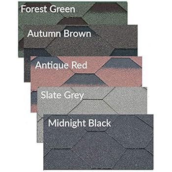 Felt Shingles Midnight Black Hexagonal 3 Tab Shed Roofing Tiles with ...
