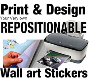 Removable and Repositionable Printable A4 Vinyl Wall Sticker Sheets ...