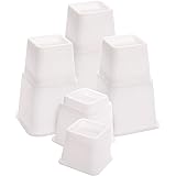 Utopia Bedding 8 Piece Premium Adjustable Furniture Risers (4 High and ...