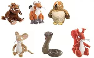 7" Plush Gruffalo, Mouse, Squirrel, Snake, Owl and Fox Set: Amazon.co ...