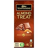 Cadbury Temptation Almond Treat Premium Chocolate Bar, 72 g (Pack of 6 ...
